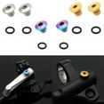 Bicycle Brake Lever Bleed Screw Set with O-Rings, Alloy M5x5mm Oil ...