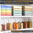 Acrylic Shelf Dividers for Closet Organization - 4 Pack Clear Removable ...