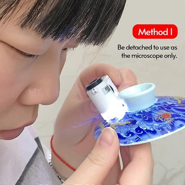 Universal Clip Type Microscope 100x Magnifying Glass with Phone Clip ...