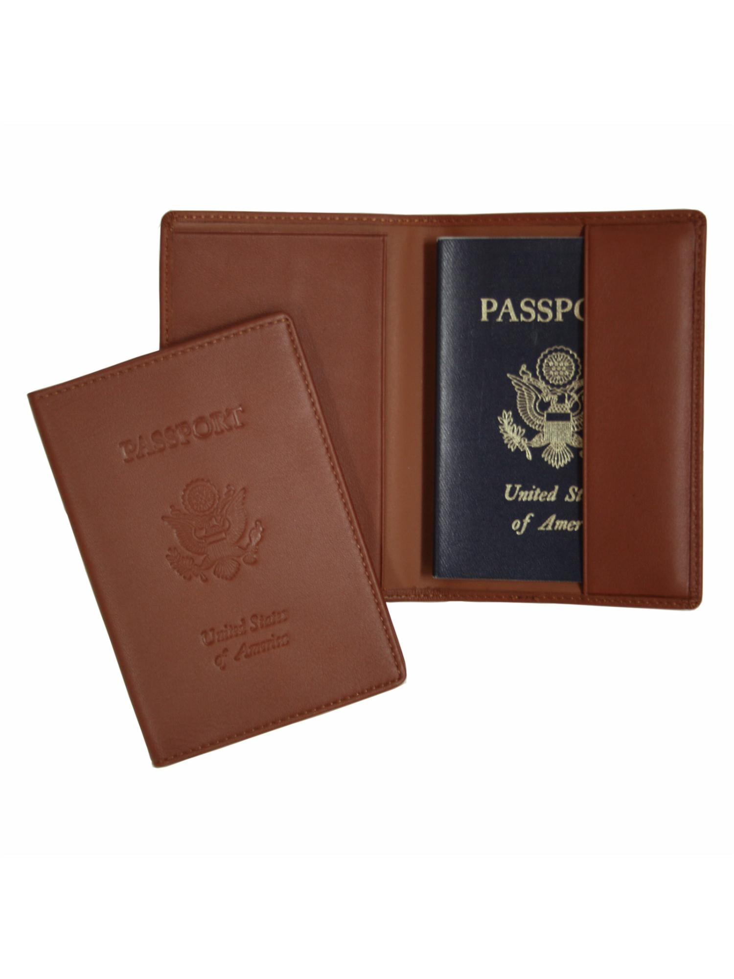 Debossed RFID Blocking Passport Jacket - Tan - Walmart.com