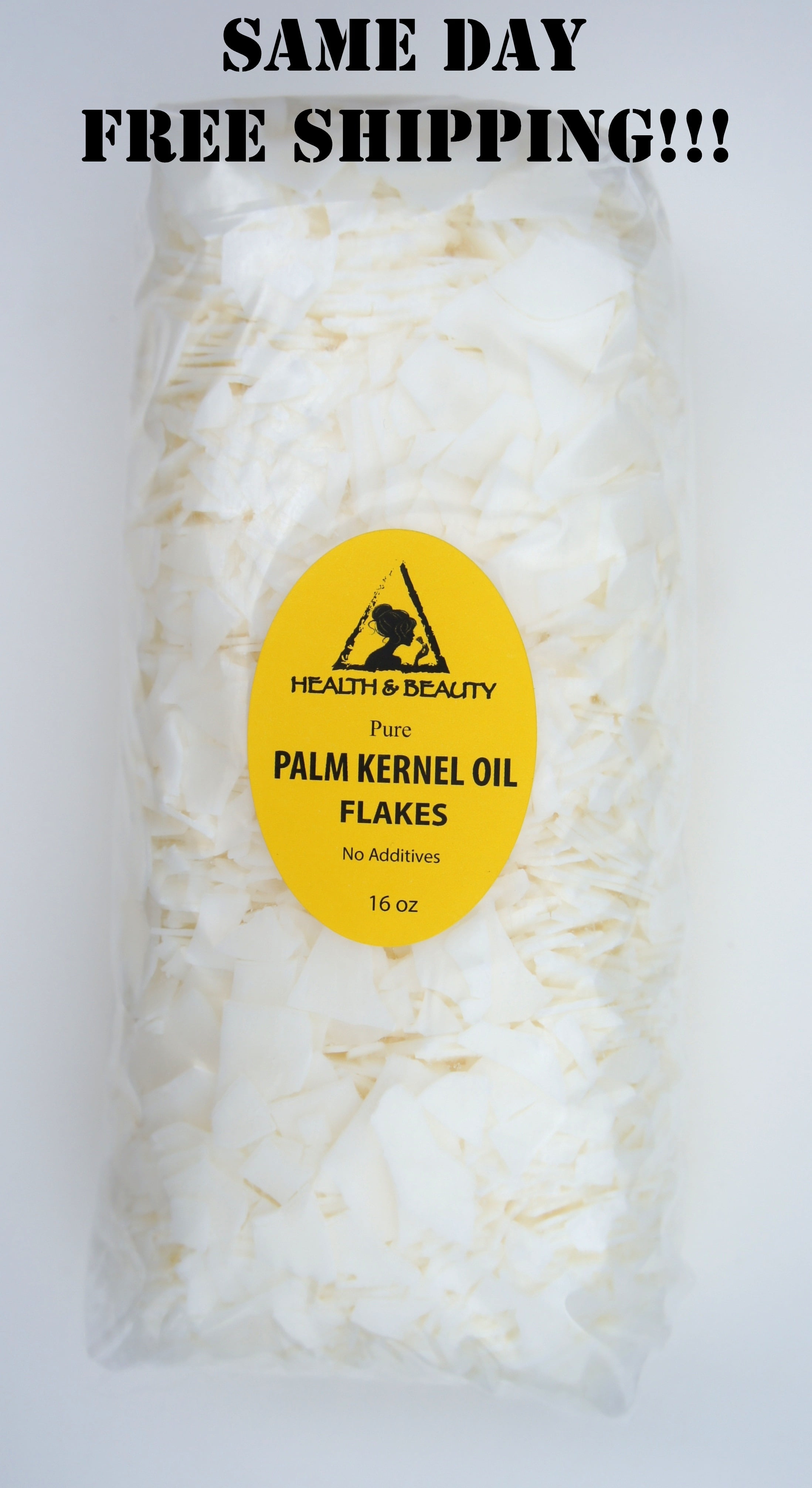 PALM KERNEL OIL FLAKES PURE NATURAL FOR SOAPS COSMETICS 16 OZ, 1 LB ...