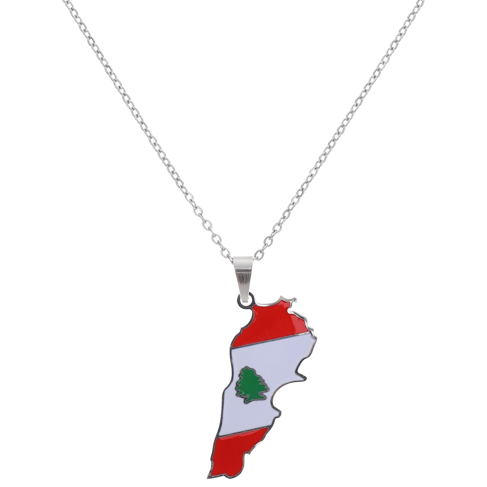 Click here for Kakowely Lebanon Map Necklace Lebanon Flag Pendant... prices