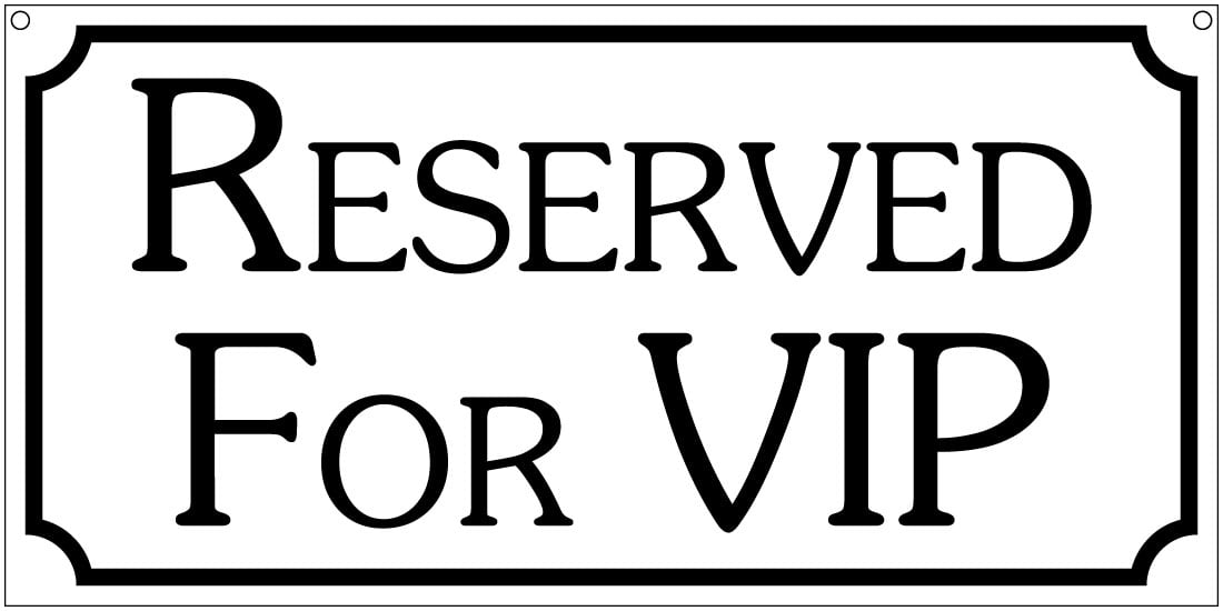 Reserved for VIP- 6x12 Aluminum Club Bar Hotel Motel Man Cave garage ...