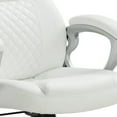 Leather, Sporty Executive High Back Office Chair, White - Walmart.com