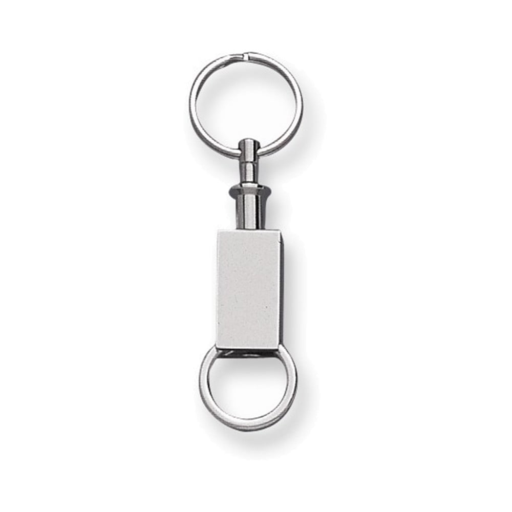 Nickel-plated Rectangular Double Valet Key Ring - Walmart.com