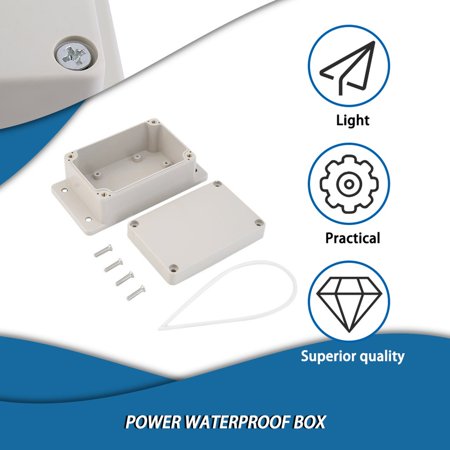 Waterproof 100 x 68 x 50mm Plastic Electronic Project Box Enclosure ...