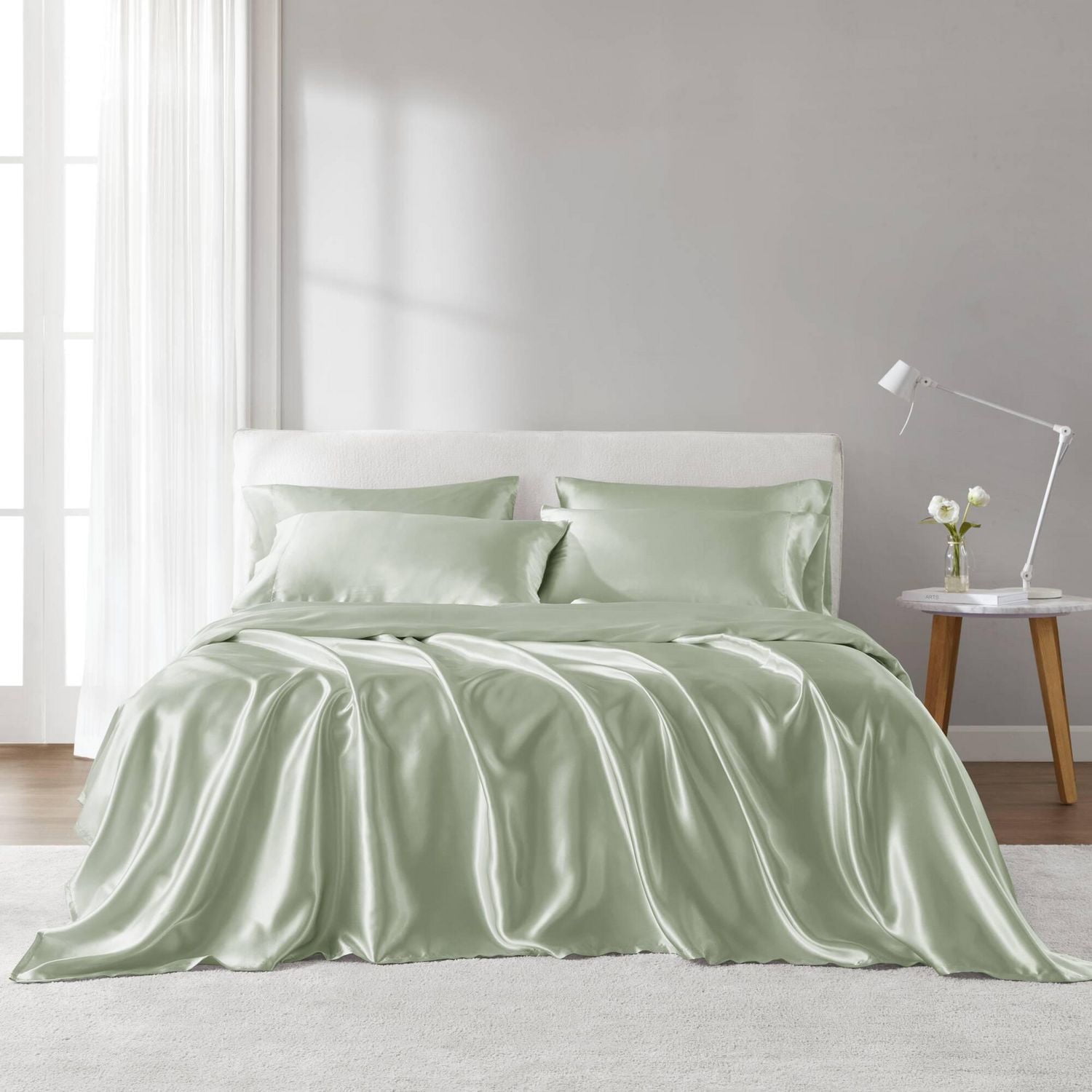 Click here for Madison Park Essentials Satin Sheet Set prices