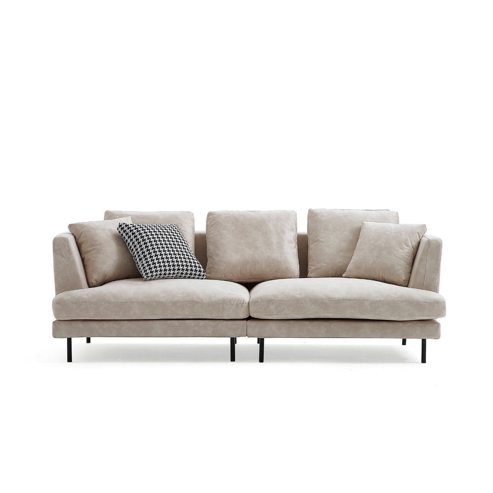 Apollo Sofa Beige 3 Seat - Walmart.com
