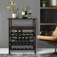 Casual Home, Solid Wood Wine Rack, 18-Bottle, with Tabletop and Tray ...