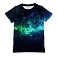 Boys Galaxy Star Print Graphic Long Sleeve Top Crew Neck Casual ...