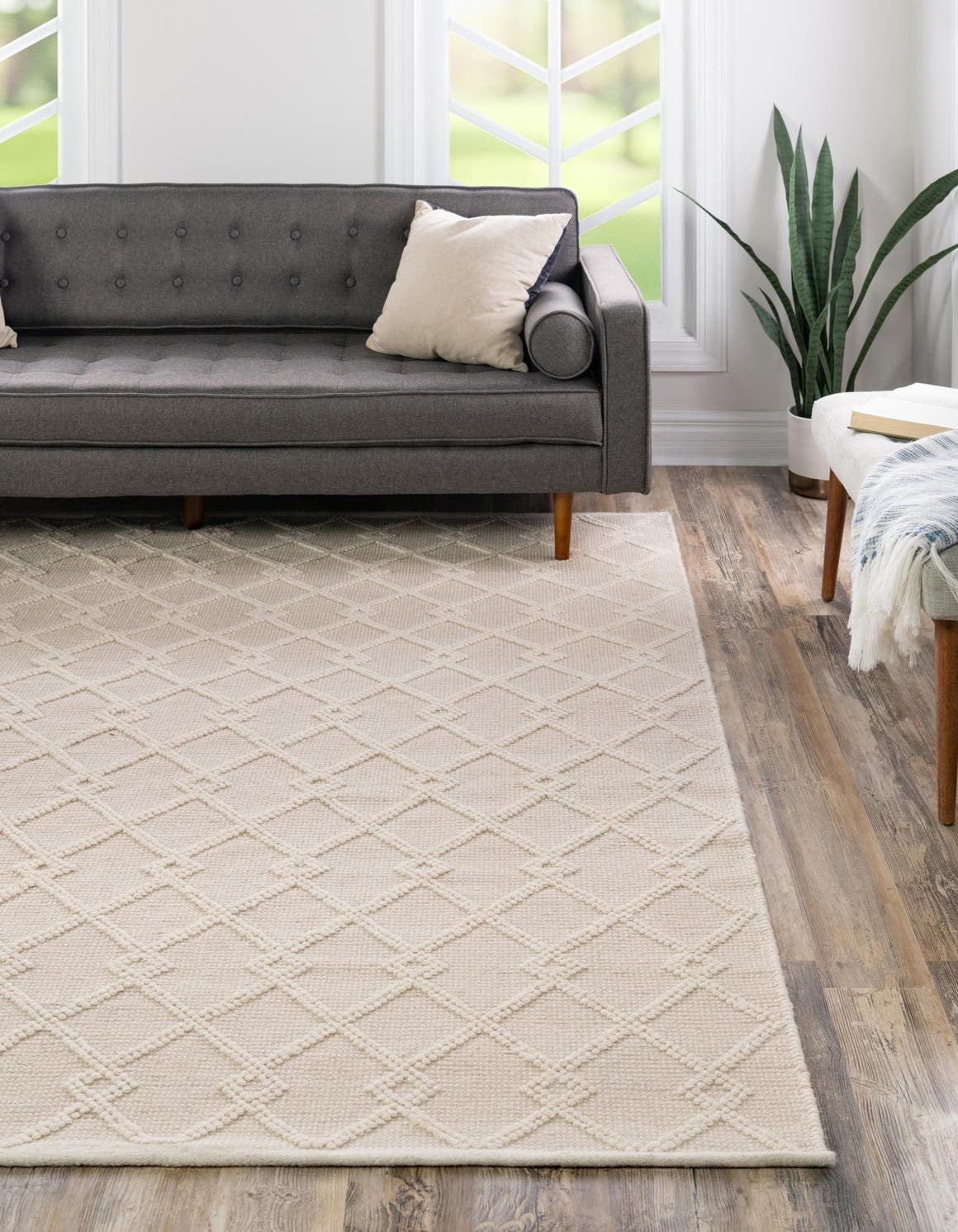 Jill Zarin Dorset English Manor Rug Vanilla Bean/Ivory 10' Square Hand ...