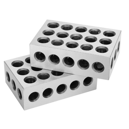 Block, Ultra Accuracy 1 2 3 Blocks 23 Holes Drilling Milling Tool ...