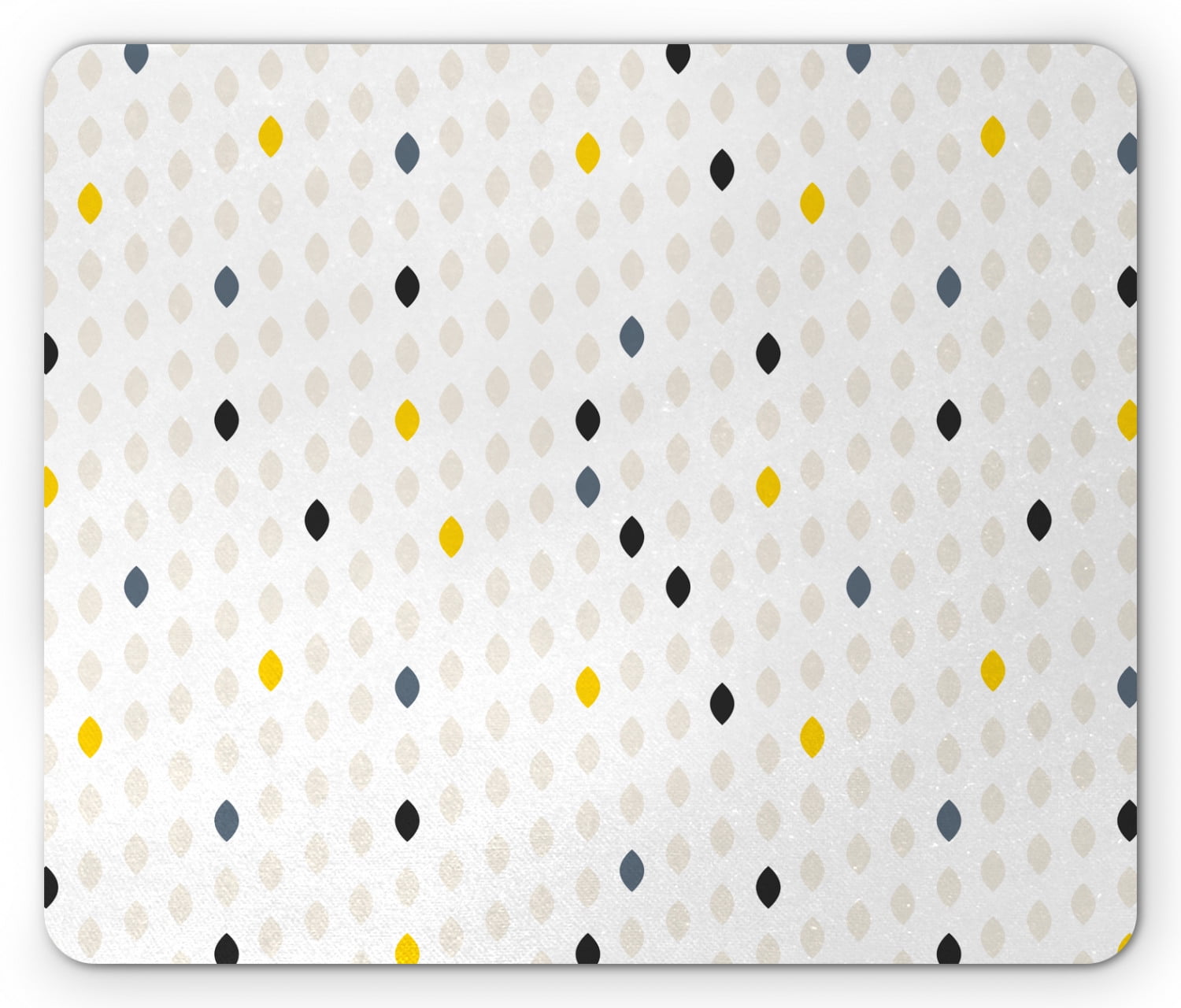 Modern Mouse Pad, Modern Geometric Shapes Polka Dot Tear Drop Forms ...