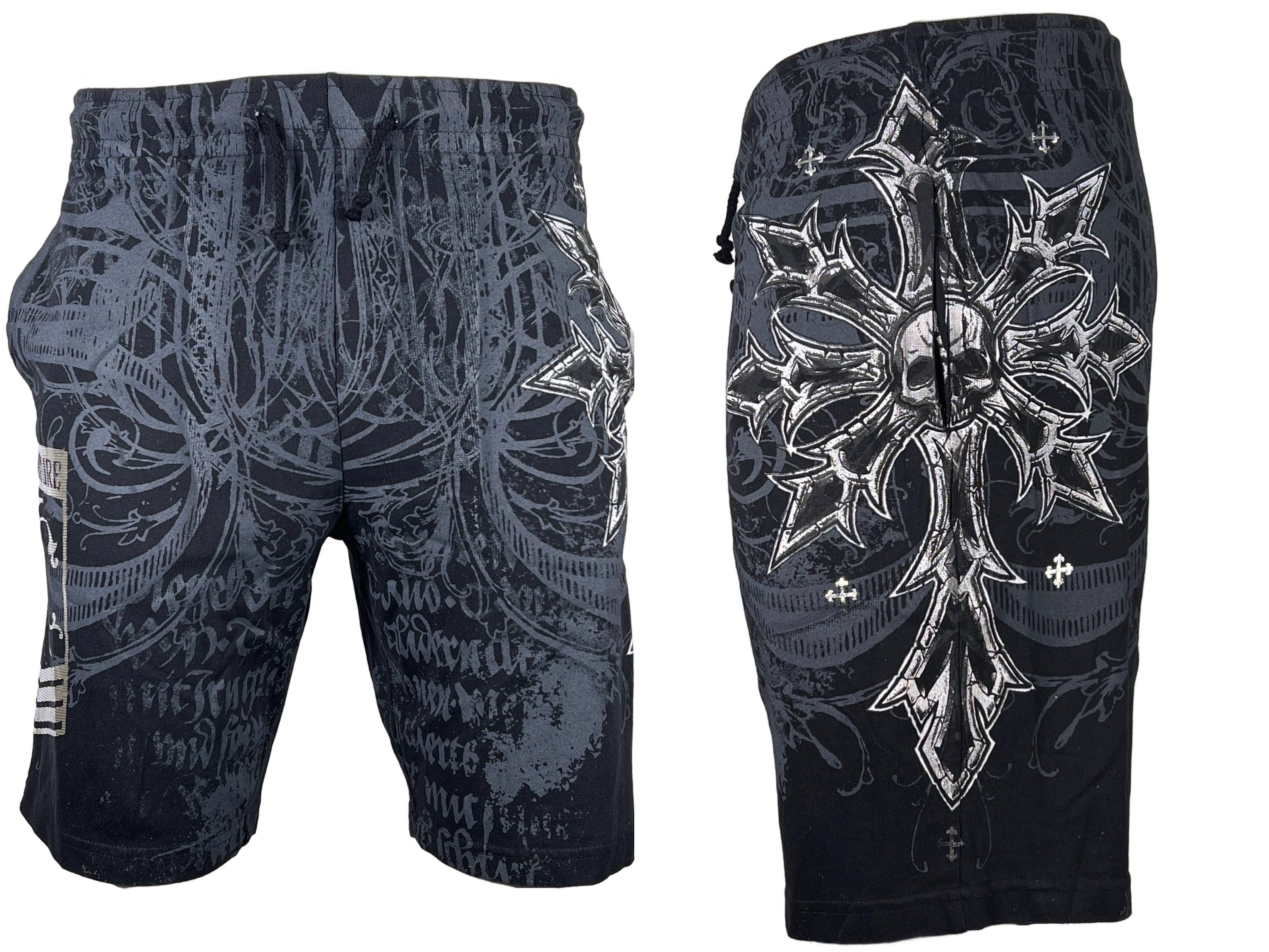 Xtreme Couture By Affliction Men's Sweat-short SPARTAN Black - Walmart.com