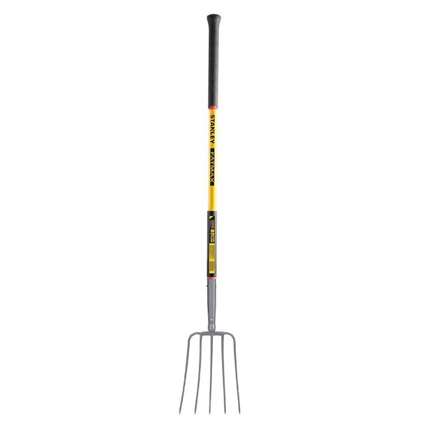 60" Black and Yellow Steel Manure Rake with Fiberglass Handle - Walmart ...