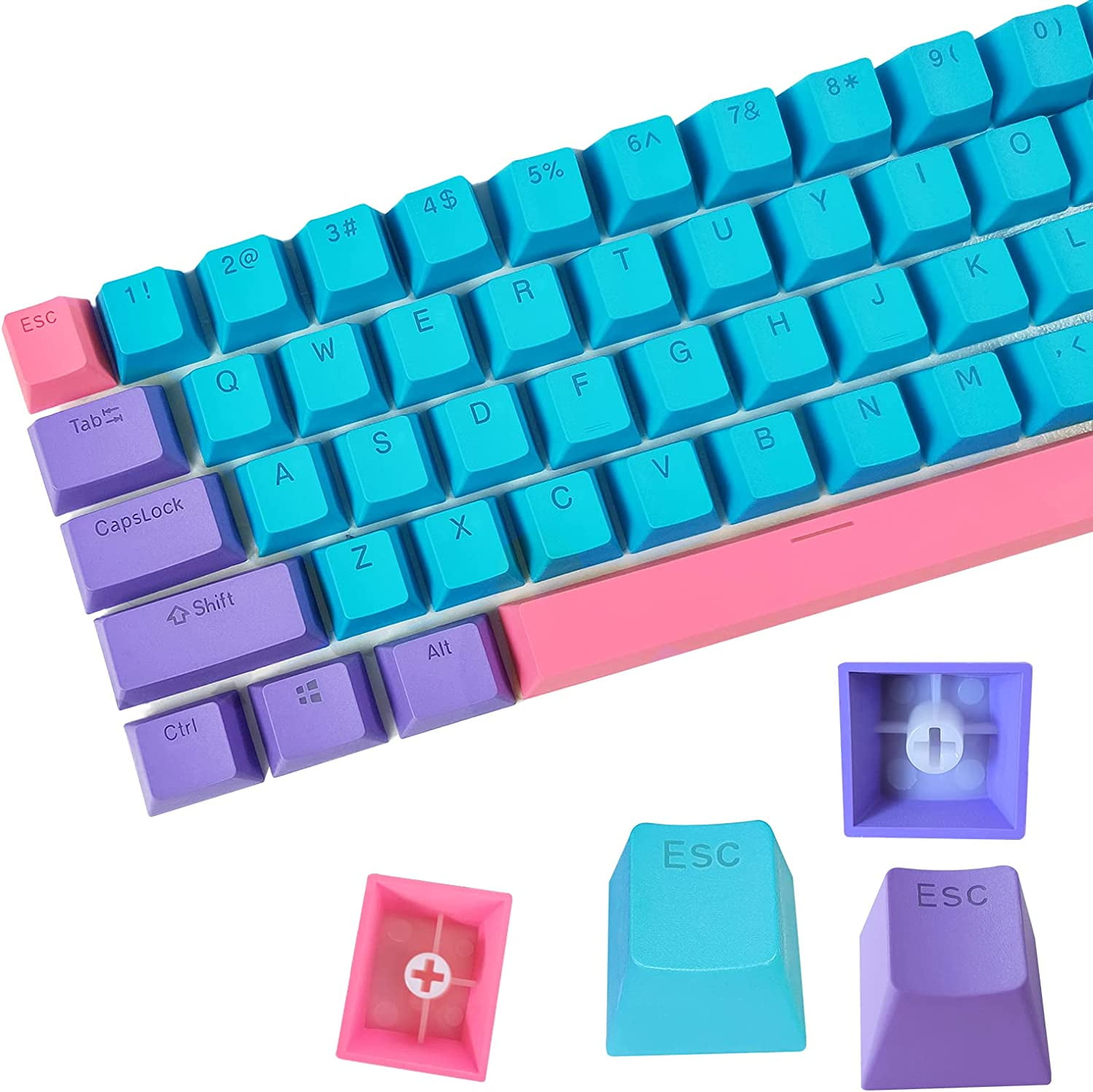 61 Keycaps Backlit PBT,60 Percent Mechanical Keyboard Keycap Set ...