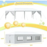 ROTHANIA Party Tent, 10x30 Outdoor Wedding Party Canopy Tent for ...