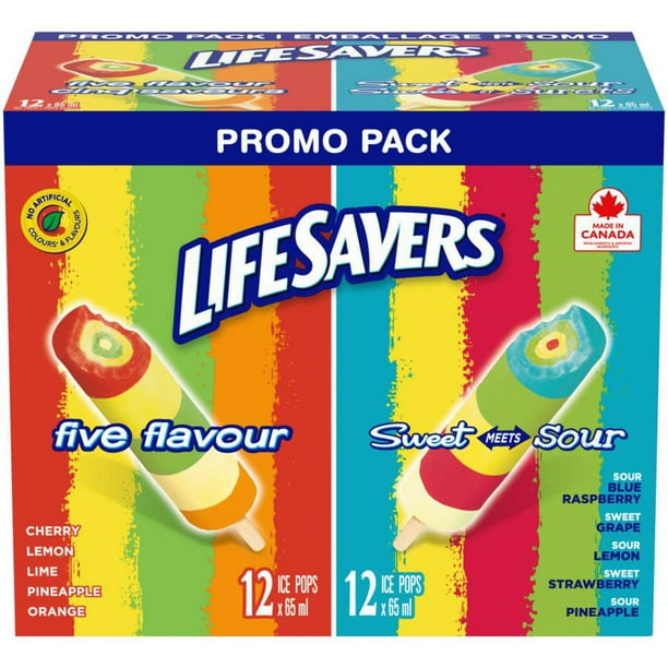 LIFESAVERS Ice Pops, Variety Pack 24 x 65 ml - Walmart.ca