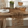 Fennco Styles Unique Coconut Stick Twig Table Runner 12 x 72 Inch ...