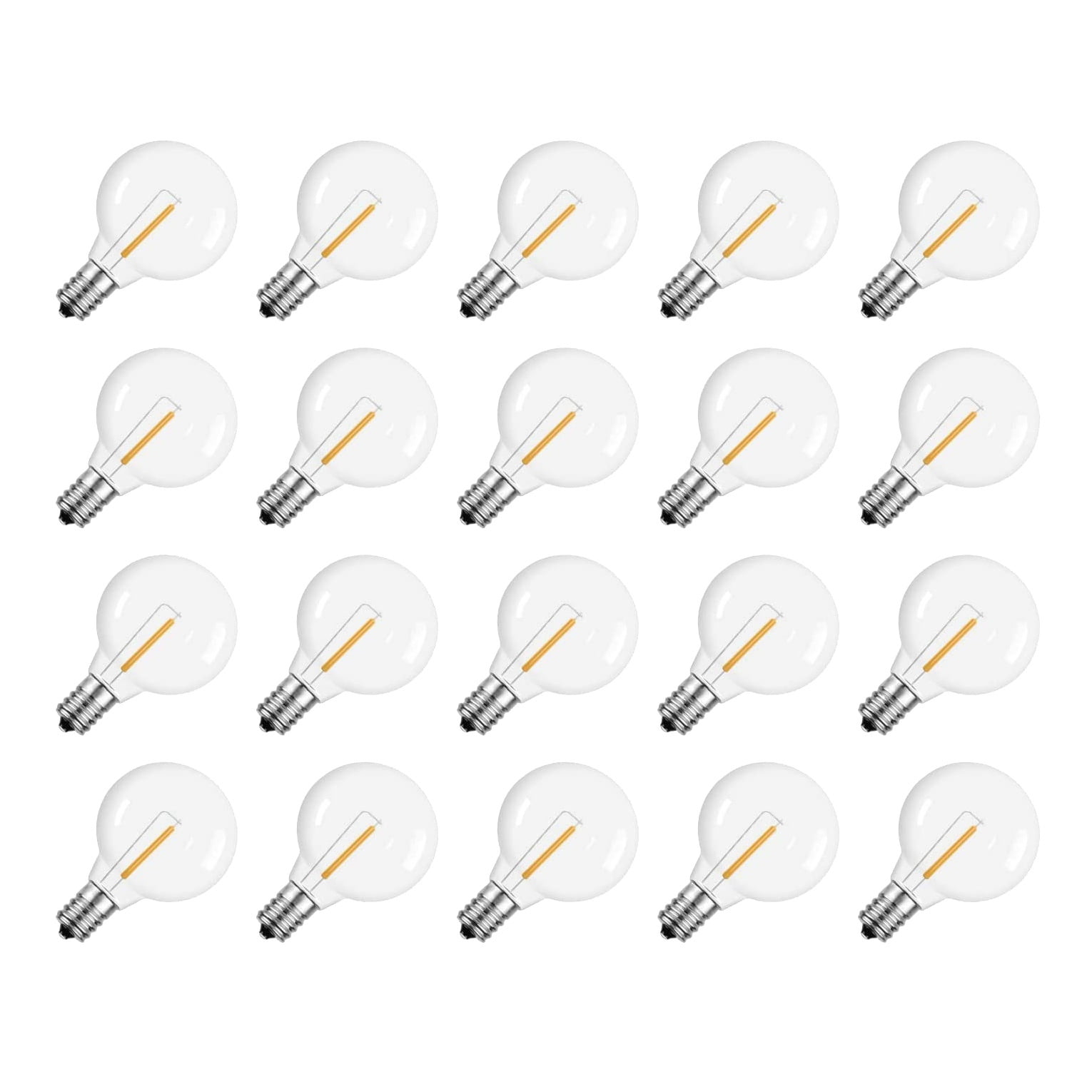Click here for Unbranded 20 Pcs G40 Led Replacement Light Bulbs E... prices