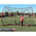PowerNet Portable Baseball Backstop, 16x9 FT Collapsible Net, Batting ...