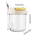 430ML Breakfast Cup With Phone Holders Glass Cup Overnights Oatmeal Cup ...