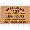 Doormat Welcome To Our Lake House Cabin Decor Welcome Mat s New Hous ...