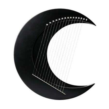 15-string Crescent Moon Type Lyre C Key Harp Portable Lyre Steel Wire ...