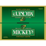 Mickey's Malt Lager Beer, 12 Pack, 12 fl oz Glass Bottles, 5.6% ABV ...