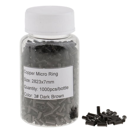tredstone 1000 Pieces Copper Micro Ring Links Crimp Tubes Bead For Hair ...