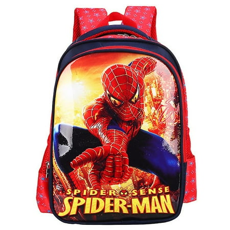Kids Cartoon Character Backpack Kindergarten School Bag Rucksack Spider ...