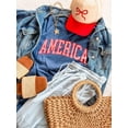 AMERICA Gingham Tee Red White & Blue Patriotic Shirt Little Mama Shirt ...