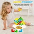 LLESSOO 16 Pcs Tetra Tower Balance Stacking Blocks Game, Board Games ...