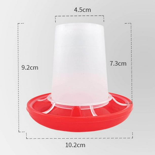 Chicken Feeder Geese Chook Hen Pigeon Stable Pasture Plastic Detachable ...