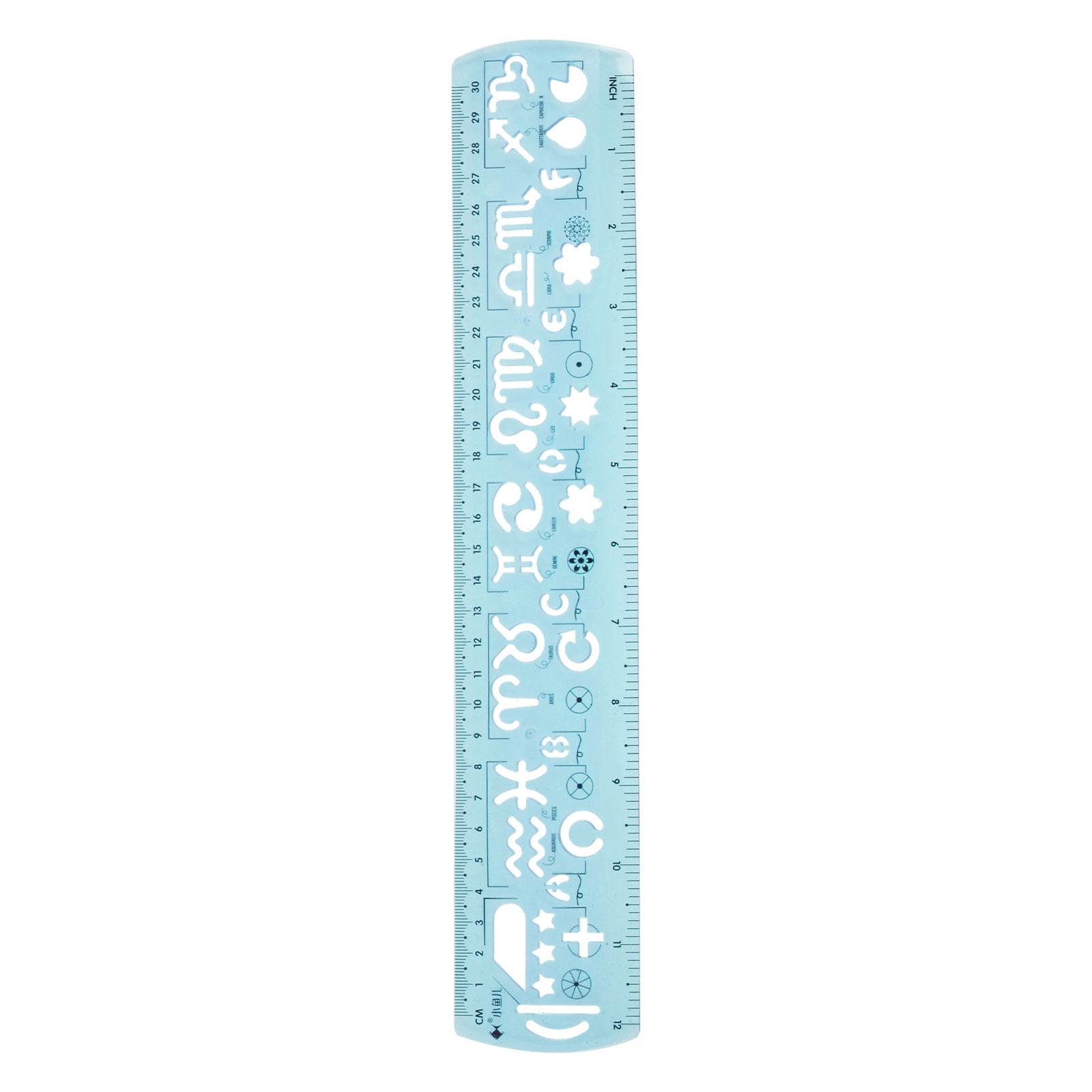 Uxcell Unbreakable Flexible Rulers 30cm/12" Double Scale Shatterproof ...