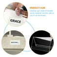 unbranded 6 Pcs Small Hard Clear Plastic Table Sign Conference Cards ...