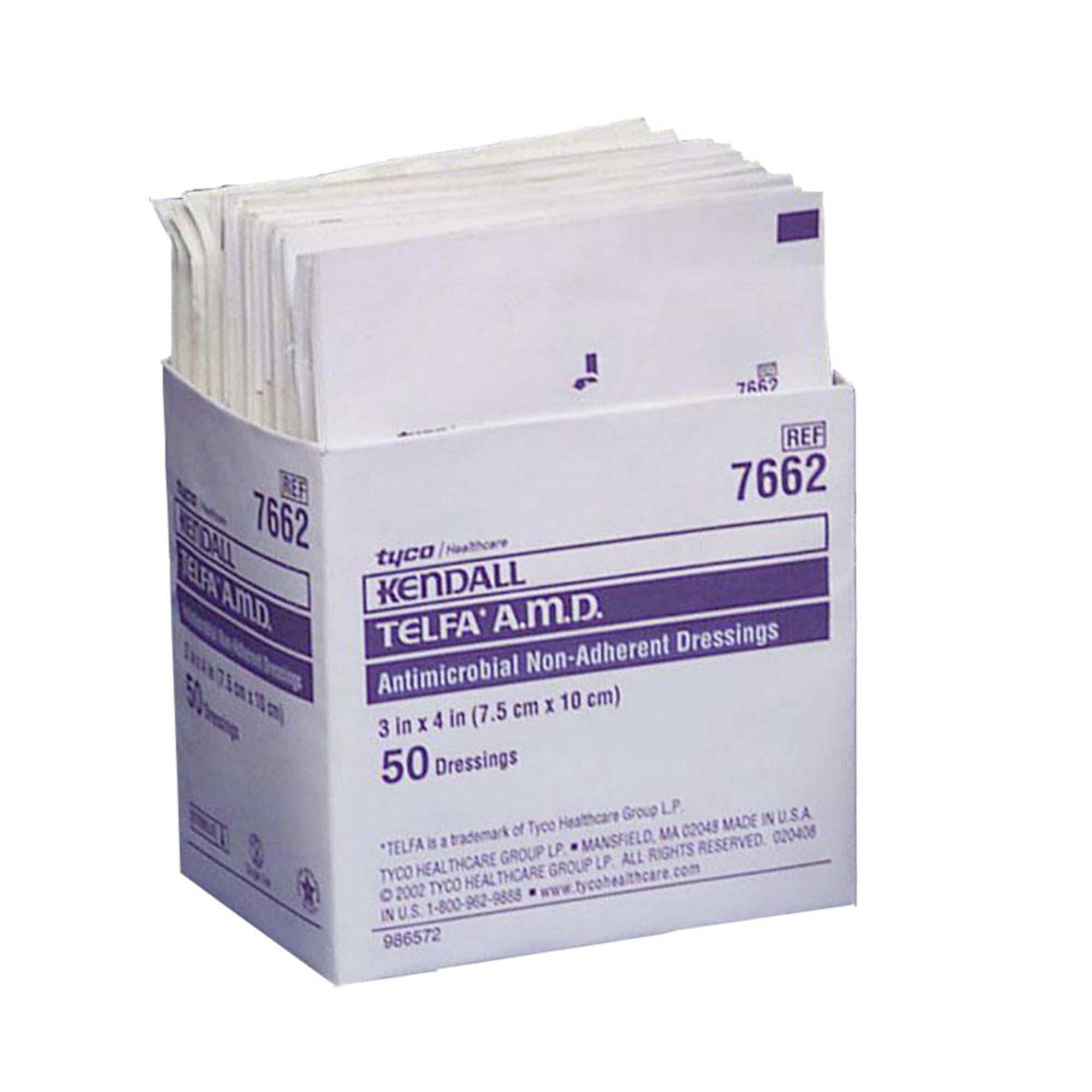 Telfa AMD Antimicrobial Dressing 3" x 4" Pack of 50 - Walmart.com