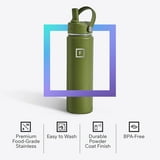 Free Shipping! Iron Flask Stainless Steel Water Bottle 22 oz Olive ...