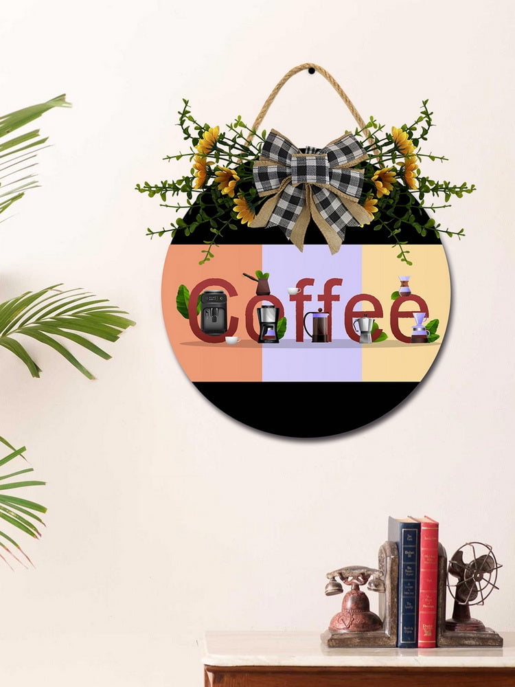 Eveokoki Coffee Sign Rustic Wood Coffee Sign Farmhouse Coffee Bar Wall ...