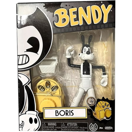 Bendy 5-inch Ink Demon Action Toy Figure with End Reel & Game Backdrop ...