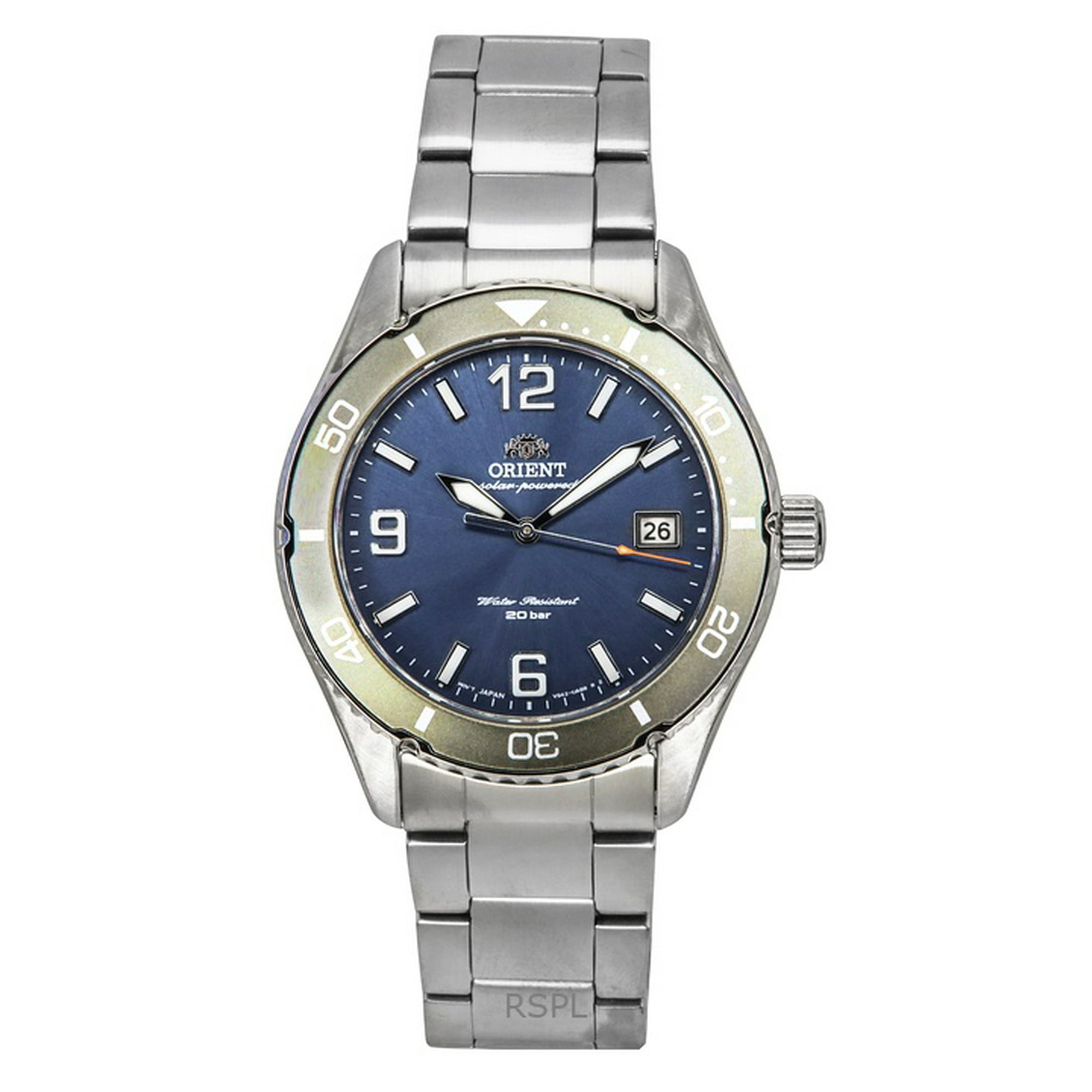 Click here for Orient Mako Iii Stainless Steel Blue Dial Solar Di... prices