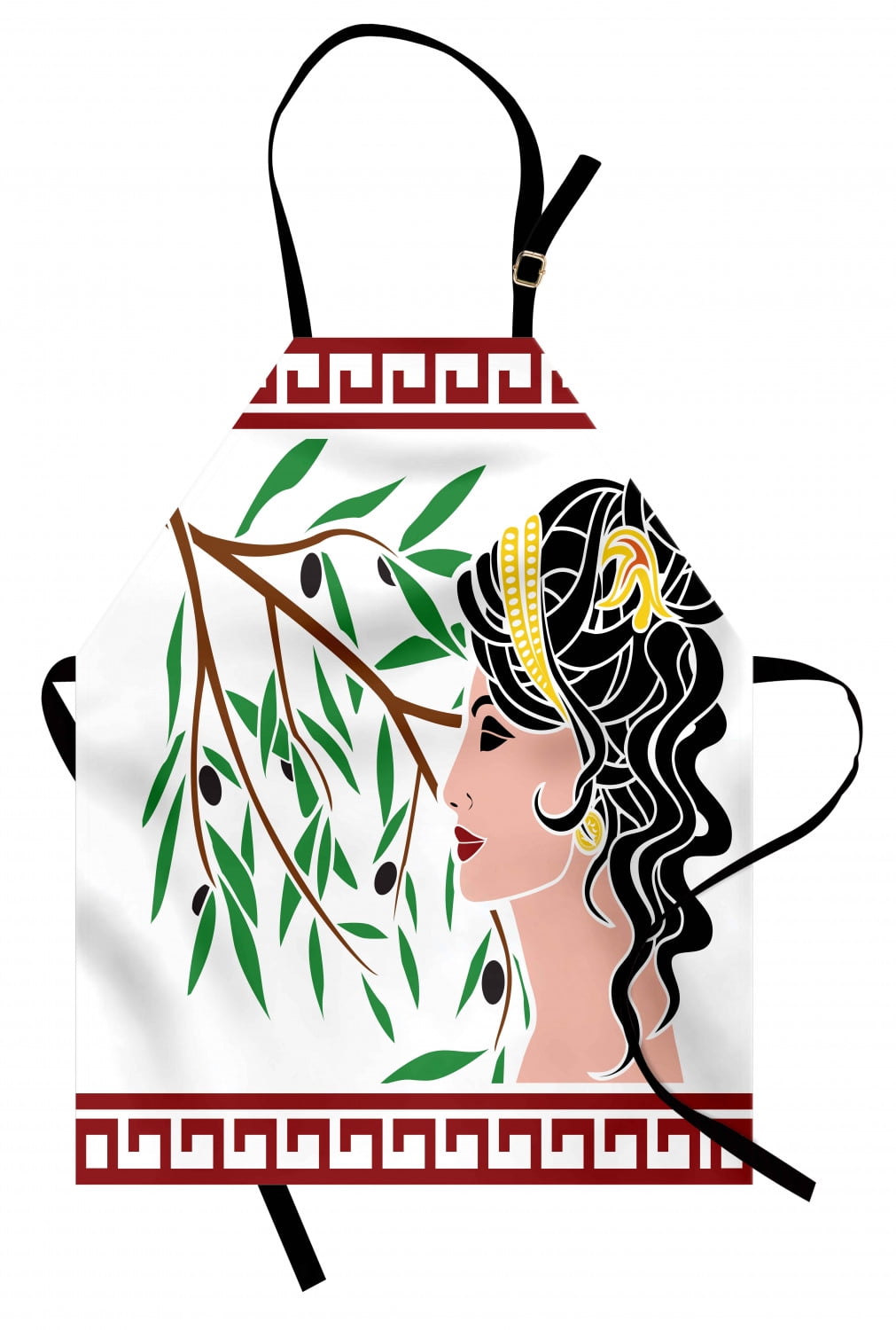 Toga Party Apron Mythological Aphrodite Profile and Olive Branch Greek ...