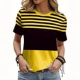 DeHolifer Casual Tops for Women Trendy Short Sleeve Crewneck T-Shirts ...