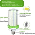 2-pack 100-watt corn light bulbs, 15000 lumens 5000K daylight super ...