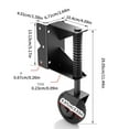 4inch Spring Loaded Gate Caster Fence Door Roller Slider Adjustable ...