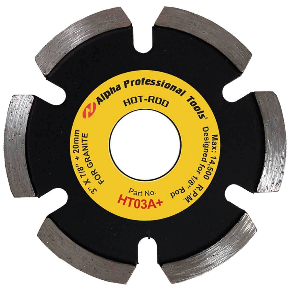 Alpha 3" Granite Hot-Rod Blade With 7/8" Arbor for 3/16" Rod - Walmart.com