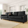 133" Modern Sofa,4-seater Corduroy Sofa Couch with USB Ports,Hidden ...