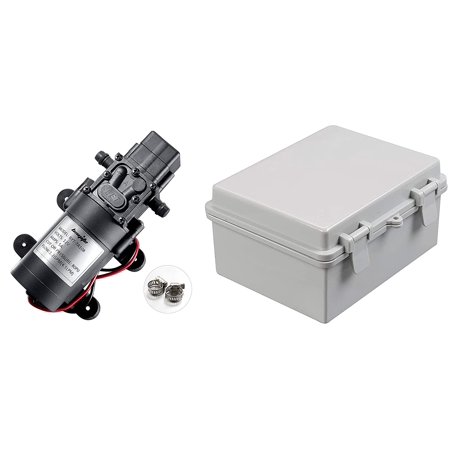 Compuye 12V DC Water Pump 1.2 GPM and ABS Junction Box with Lock ...