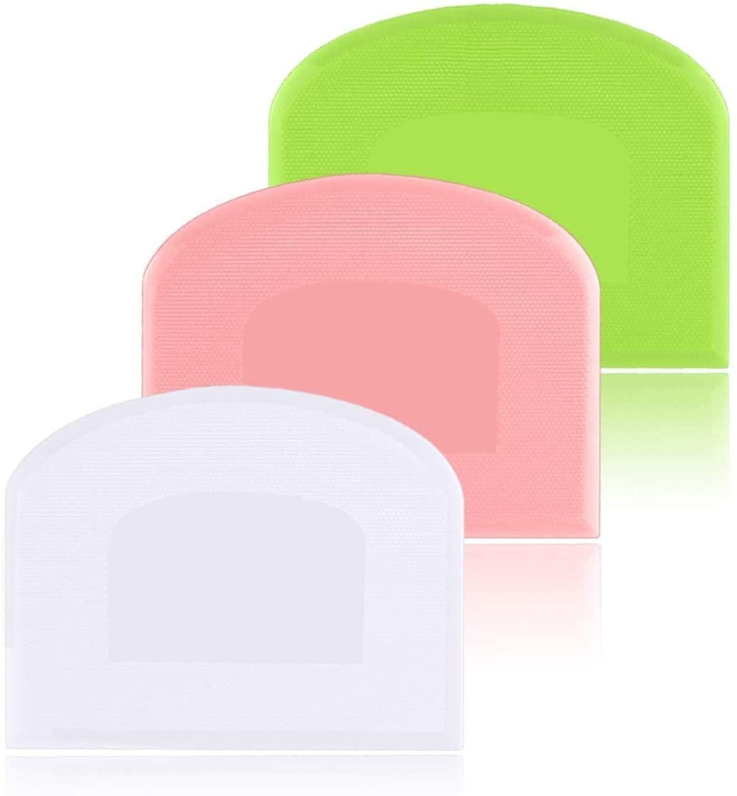 Pastry Horn Plastic Dough Scraper, Dough Cutter, 2 Pieces Plastic ...