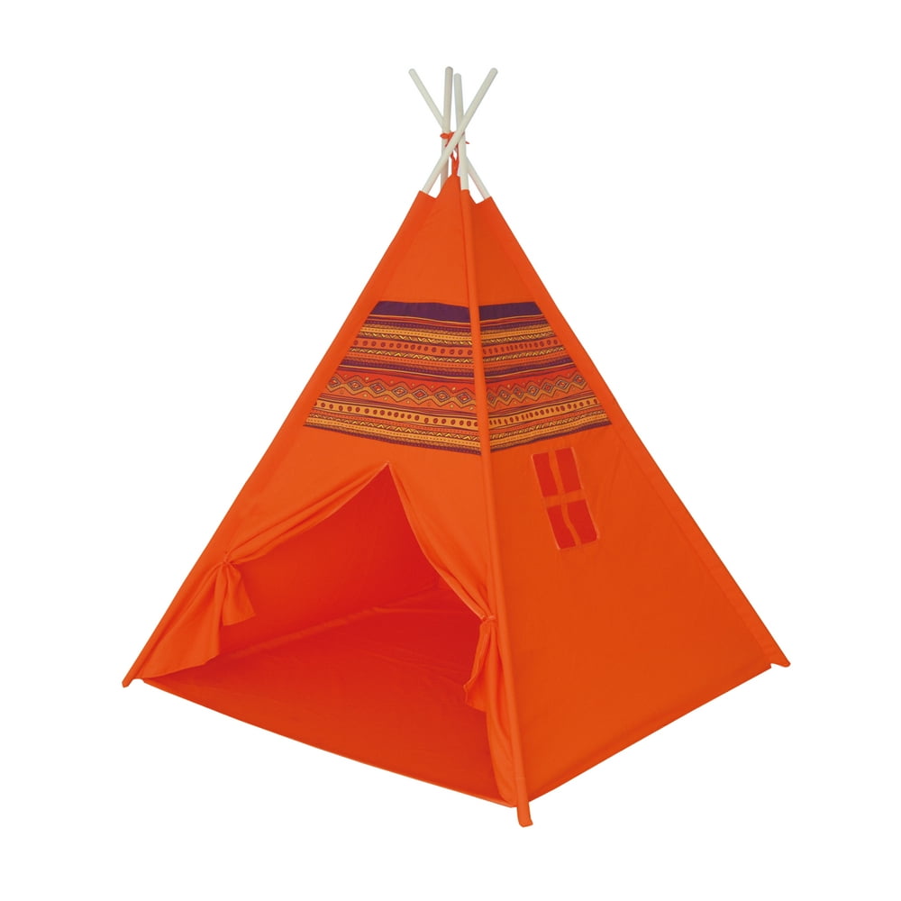 POCO DIVO Red Dirt Teepee Canvas Finish Pyramid Tent Indian Tribe ...